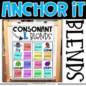 Interactive Kindergarten Anchor Charts | S, L, R, Blends Anchor Charts ...