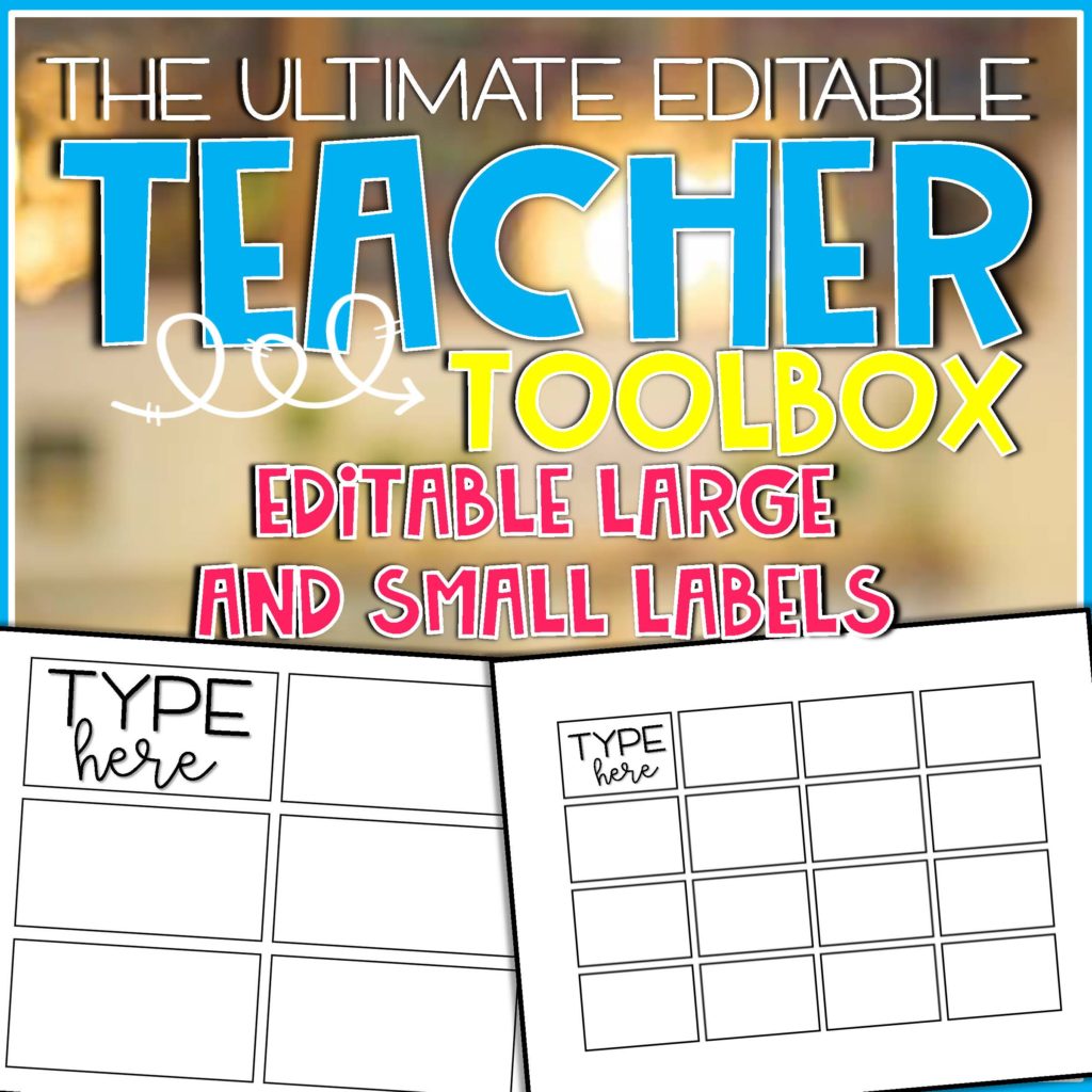 Editable Teacher Toolbox with Real Life Pictures • The Kinderhearted ...