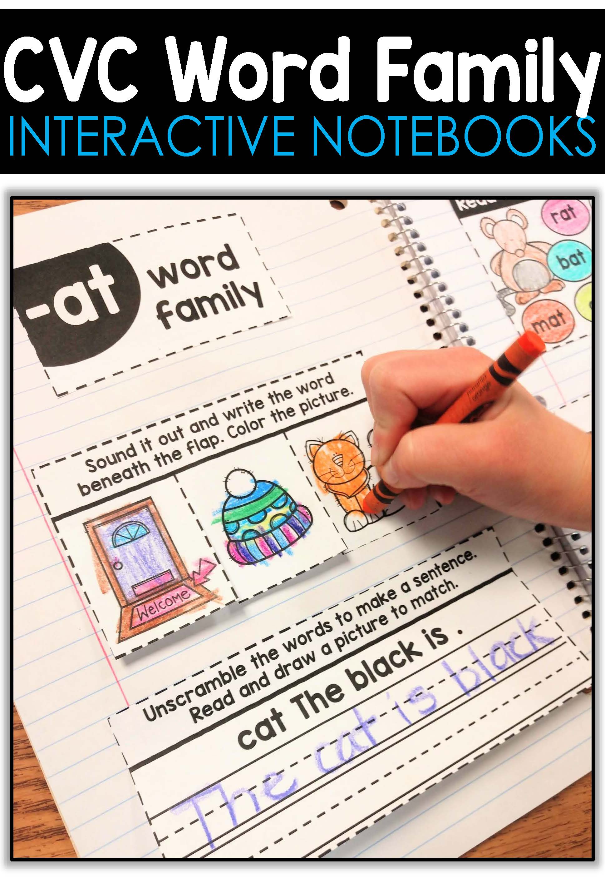 Word Families in Action • The Kinderhearted Classroom