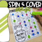 Spin & Cover Alphabet Activity | Letter Identification for Uppercase ...